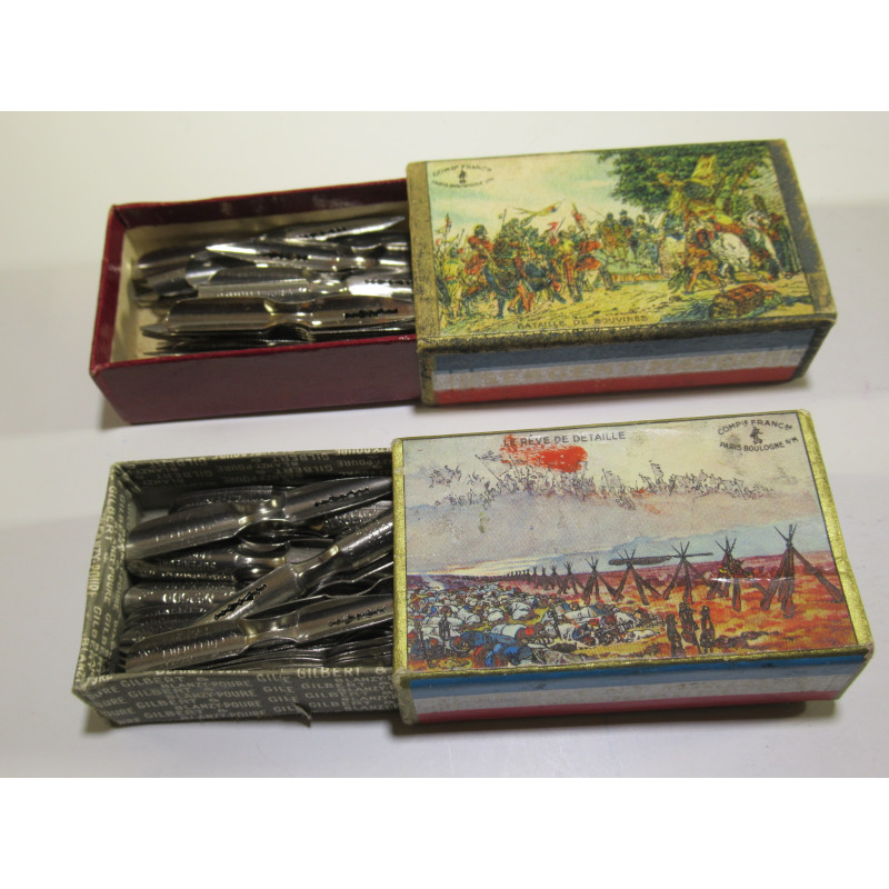 Set of 2 small boxes of SERGENT MAJOR nibs