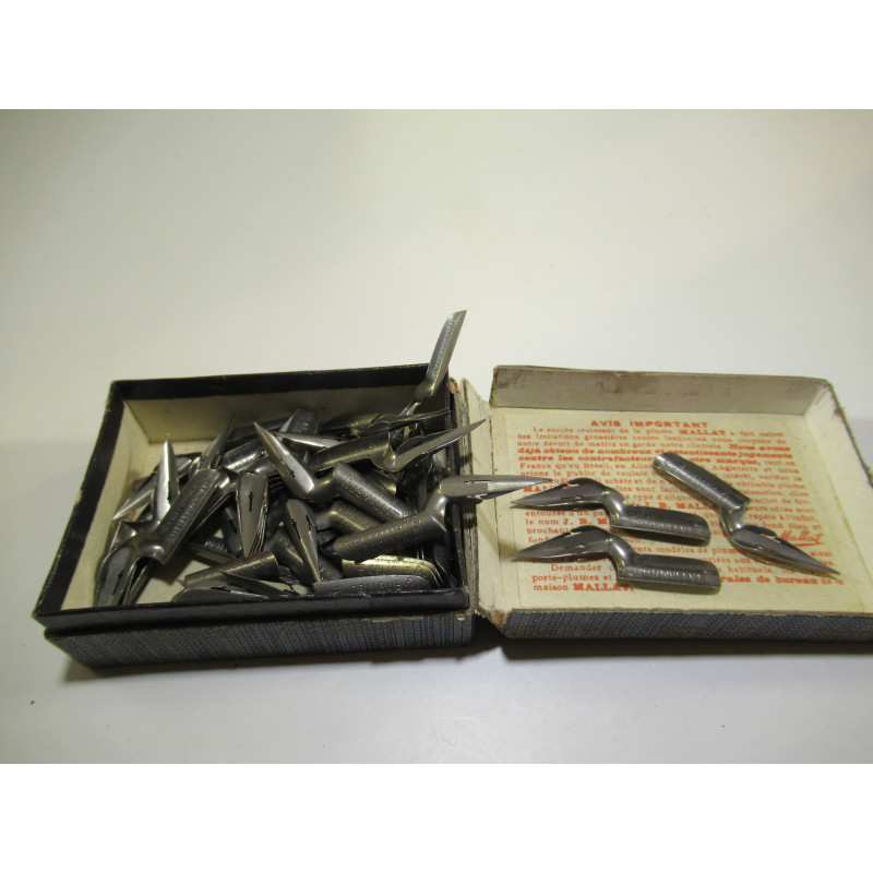 Boite de plumes J.B. MALLAT - OBLIQUE