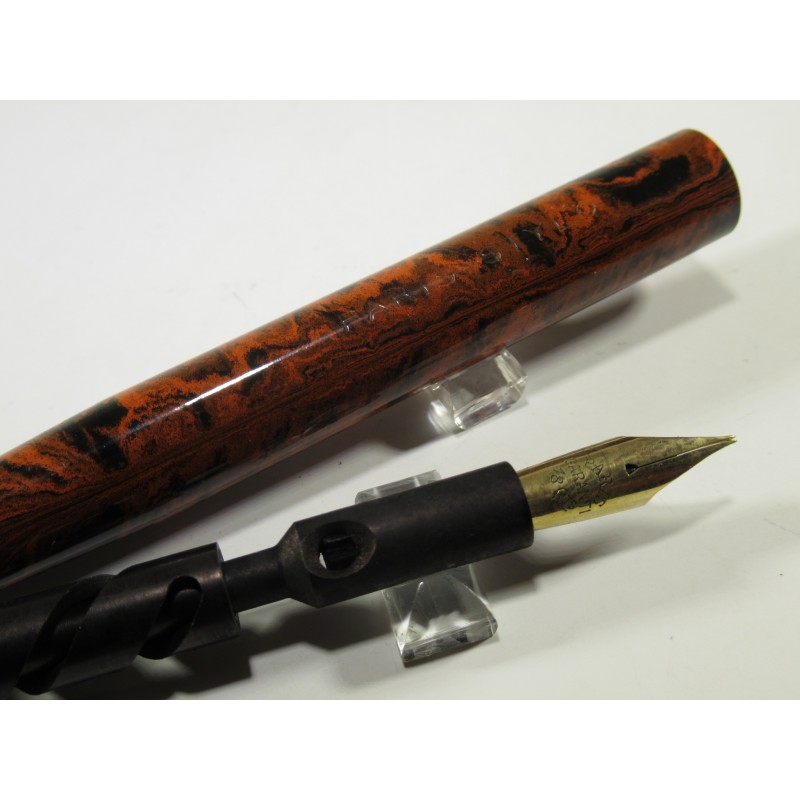 French safety fountain pen PARIS STYLO gold nib 18K