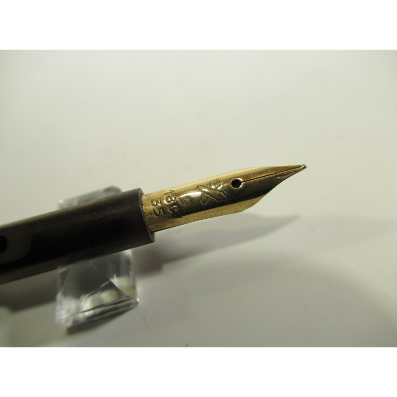French safety fountain pen EXCELSIOR (BAYARD) gold nib 18K